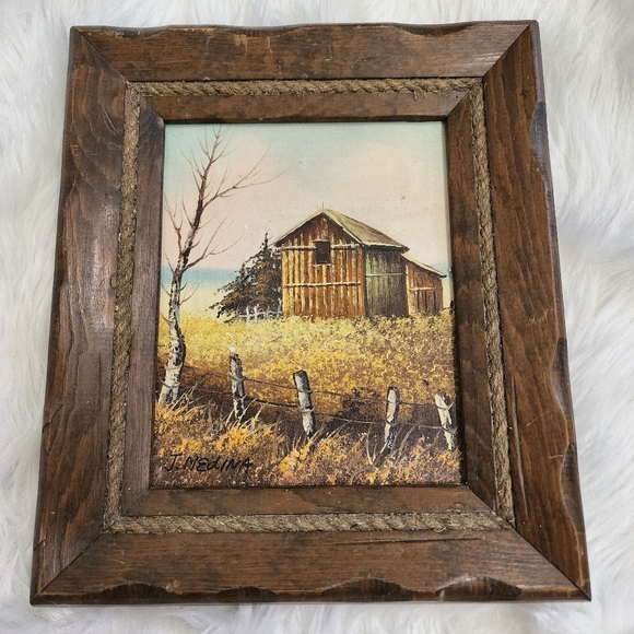 J. Medina | Art | Vintage Framed J Medina Oil Painting | Poshmark